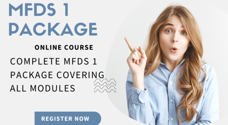 MFDS Part 1 Online Course | 2 Days of Live Lectures