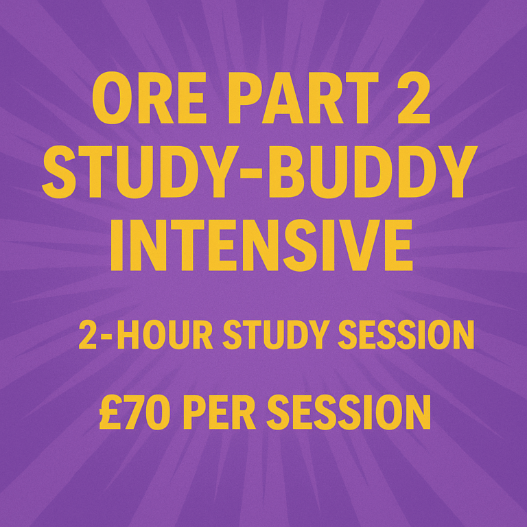 ORE Part 2 Study-Buddy Intensive | 2-Hour Exam Prep Session